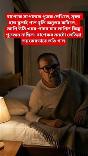 বাপেকে সপোনত পুত্ৰজনক দেখিলে… মূৰত হাত বুলাই গ’ল বুলি অনুভৱ কৰিলে | #shorts