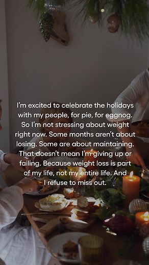 If you’re feeling overwhelmed this holiday season, try taking a weight-loss break until the holidays are over. Switch your focus in the WeightWatchers app to