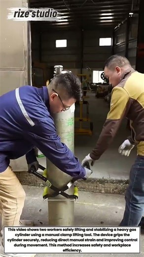Safe Gas Cylinder Handling with Manual Lifting Clamp Tool