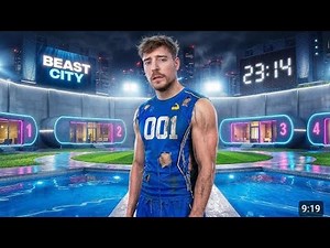 Trapped Inside Beast City for 24 Hours in Hindi | Mrbeast Hindi Video | Mrbeast New Video Hindi |