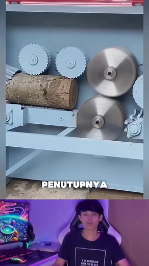 157K views · 196 reactions | beginilah cara kerja mesin pemotong kayu #tutorial #ide #kreatif #alat #mesin #praktis #kayu #trik #fyp #reels #viral | Cecef Pranata | Facebook