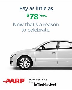 It's time to celebrate! AARP members like you are saving even more when they switch to The Hartford - Pay as low as $78/month for Auto Insurance. | The Hartford