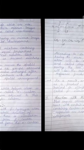 Class 12th Chemistry| Notes of Haloalkanes and Haloarenes Part-2| Handwritten Notes| CBSE| NCERT|