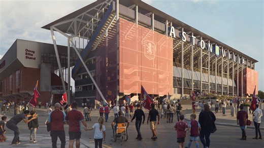 Aston Villa announce redevelopment of the iconic North Stand