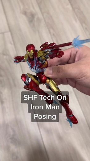 SH Figuarts Tech On Iron-Man Posing | Marvel Action Figure Collection