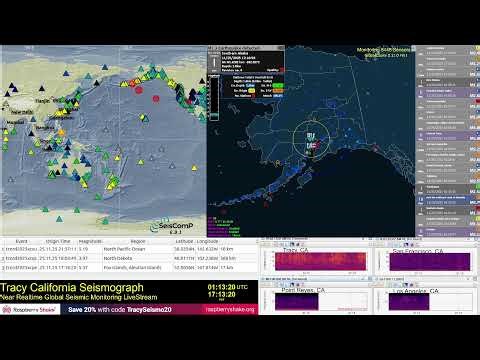 Live Global Seismic Activity Map Views using SeisComP and GlobalQuake.