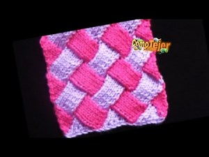 How to Knit Entrelac. Free Knitting Patterns. Interlaced Stitches on 2 Needles (293)