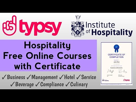 Typsy Free Online Courses with Certificate | Institute of Hospitality