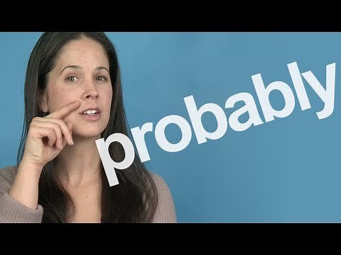 How to Pronounce PROBABLY - American English