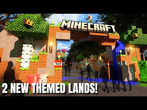 NEW Minecraft Rides & Areas Coming To Merlin Theme Parks In The UK & USA!