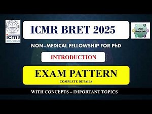 DHR ICMR 2025 NOTIFICATION || PATTERN || INTRODUCTION VIDEO || ICMR JRF 2025