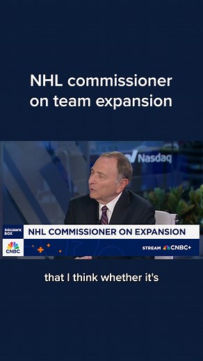 The average NHL team is now worth $2.2 billion, according to CNBC’s Official NHL Team Valuations, 15% more than last year, as richer national media rights deals drive up franchise values. NHL Commissioner Gary Bettman discussed possible expansion teams, and the price point at which those teams would enter. Read more: cnb.cx/4rf1kQl | CNBC