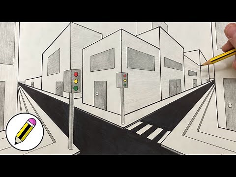 How to Draw 2-POINT PERSPECTIVE EASY Step by Step City view | Cartoon Club