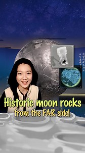 A MUST-SEE：Moon rocks from the FAR side! Want to see REAL moon rocks? 🌕✨ For the first time, lunar samples from BOTH sides of the Moon, including the hidden FAR side, are on display! Here’s why it’s such a big deal. #SpaceforAll #space #moon #lunarsamples | CGTN Frontline
