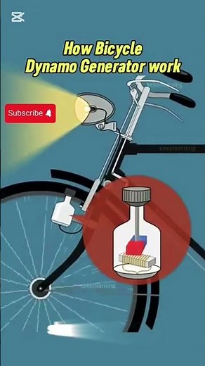 how Bicycle Dynamo Generator works? #elecromagnetism #physics