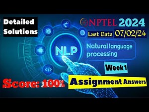 NPTEL Natural Language Processing Week 1 Assignment Answers | Jan 2024
