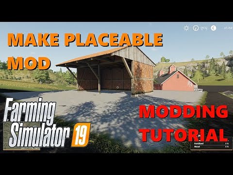 FS25 / FS22 / FS19 MODDING Tutorial #4 - Make placeable mod from a map object