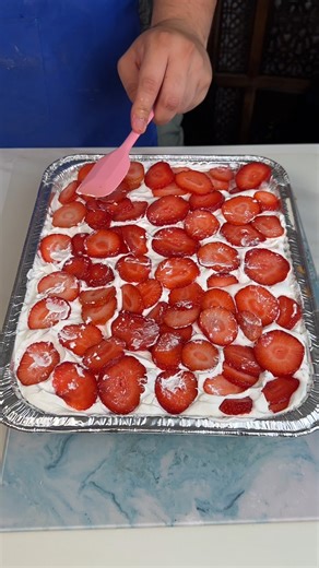 5K views · 169 reactions | Easy one-pan strawberry dessert. This original video is produced by Ryan R, Rick Lax, and Network Media LLC. This video was filmed and edited by Ryan R team. | Ryan R | Facebook