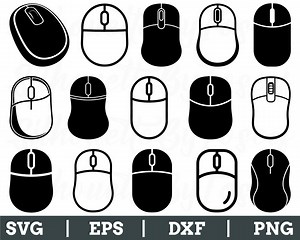 Computer Mouse Svg, Mouse Silhouette, Mouse Vector, Mouse Dxf, Png - Etsy Canada