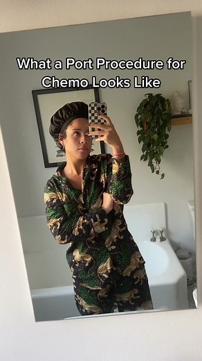 I think because my body’s been feeling worse than the pain of this port, I’ve barely noticed the pain of me arm. Oh ya the port is for easy vein access instead of sticking my arm every time. #chemoport #portplacement #chemo #chemotherapy #cancer #cancersucks #breastcancer #cancerpatient