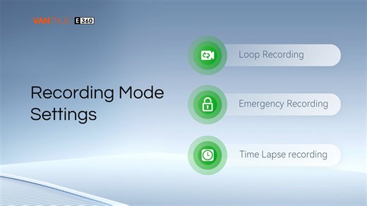 E360 | How to Set Recording Modes