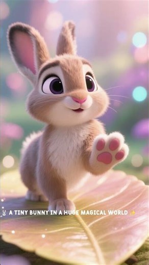 Mini meets a tiny bunny friend 🐰💛 #shorts