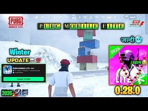 😱Pubg Lite New 0.28.0🤯 Winter Update? 2026 | Pubg Mobile Lite 0.28.0 Comeback?🙁 Update 2026 🔥