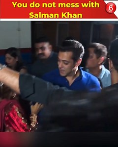 You do not mess with the Bhaijaan of Bollywood. Salman Khan is the King of Bollywood but he also cannot keep the crazies away. A fan pulled Salman Khan by his arm in public just for a picture. | Bollywood Bubble - Features