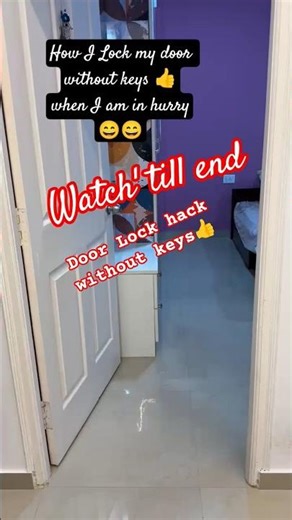 How I Lock door without keys 🙏#viral #shorts #ytshorts #home