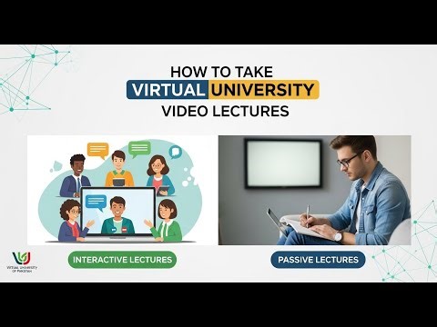 How to Take Virtual University Video Lectures | Interactive & Passive Lectures