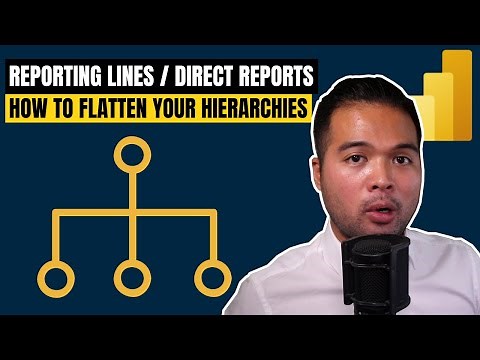How to FLATTEN your Hierarchies / Get Reporting Lines and Direct Reports // Power BI Guide in 2022