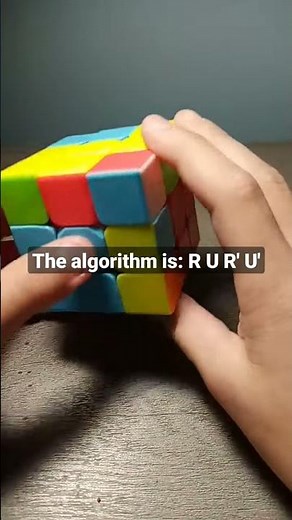 how to do right hand algorithm with a Rubik's cube