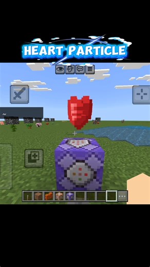 Heart Particle Minecraft Bedrock #shorts