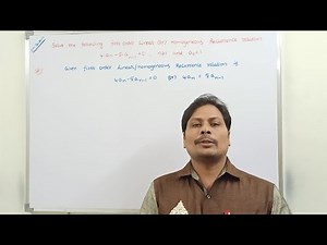 EXAMPLE PROBLEM-3 : SOLVING FIRST ORDER HOMOGENEOUS RECURRENCE RELATIONS | RECURRENCE RELATIONS |