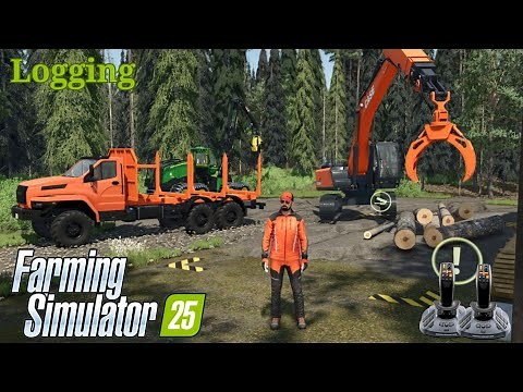 Insane FS25 Logging in the Most REALISTIC Forest Ever! Farming Simulator 25