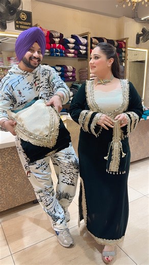 Label Amrita on Instagram: "Dark Green Heavy Embroidered & Gotta Work Velvet Long Length Side Slit Straight Gown with Cute Potli IN0125 Follow @label_amrita for more design You can Purchase these trending designs on our Website WWW.LABELAMRITA.COM (link in Bio & Stories) Note- We Don’t take orders on Calls ,Whatsapp Or DM Shipping worldwide 🌍 Shipping free 🇮🇳 No COD"