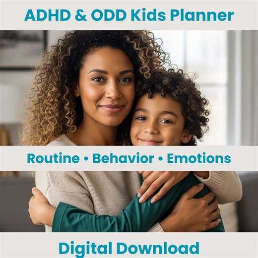 ADHD Planner for Kids, Behavior Chart & Routine Toolkit for Parents | Emotional Regulation and ODD Support (printable) - Etsy