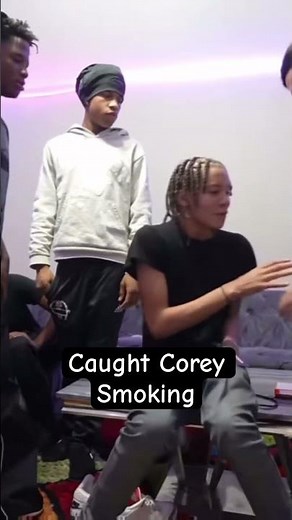 WE CAUGHT COREY SMOKING #rucrew #rucrewcorey #only1mattt #funny #youtubeshorts #viral #ytshorts