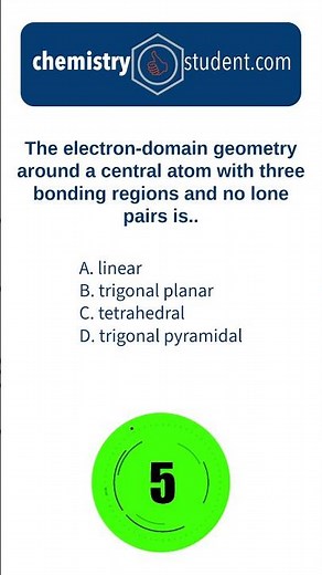 VSEPR – 3 electron regions, no lone pair – What geometry?