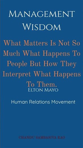 Management Wisdom | Quotes by Gurus | Chandu Sambasiva Rao