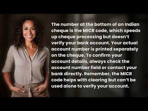 Can the Number at the Bottom of an Indian Cheque Verify Your Bank Account?