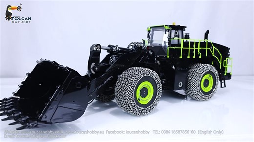3.8K views · 79 reactions | The upgrade metal tyre chain for K988 hydraulic loader. Every chain link is clearly visible. As the tires turn, the chain meshes in sync, and the K988 body stays steady and firm—this is what true simulation is all about!#remotecontrol #toucanhobby #scalemodel #originalcontent #rchobby #creativeengineering #creativefilm #RCmodel #model #custom #RCAddicts #customization #rc #controller #toucan #electric #rcloader #machine | Toucan RC Hobby | Facebook