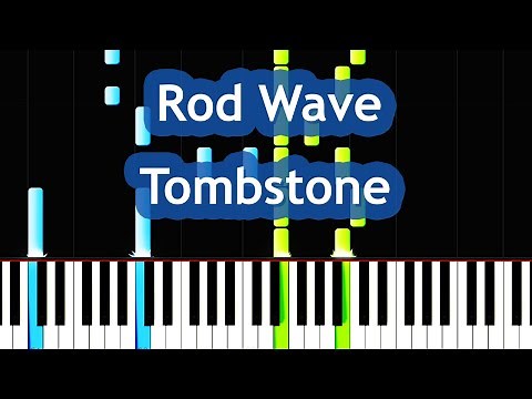 Rod Wave - Tombstone Piano Tutorial