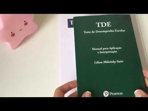 TDE - TESTE DE DESEMPENHO ESCOLAR