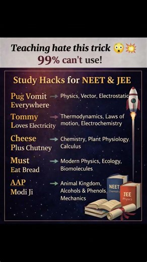 Teachers Hate These NEET & JEE Tricks 😱 | 99% Students Don’t Know This! #jee