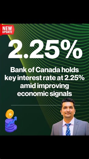 The Bank of Canada held its benchmark interest rate at 2.25 per cent on Wednesday Dec.10,2025, a move widely expected by economists😊 #interestrates #realestate #properties #durhamhomes | Anil Kamal- Broker of Record AAA Pine Homes Realty Inc., Brokerage