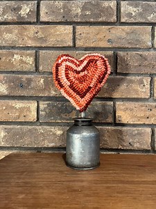 Primitive Wool Heart, Antique Oil Can: Farmhouse Decor - Etsy