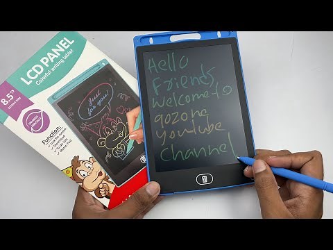 8 5" LCD Panel Colorful Writing Tablet Unboxing & How To Use