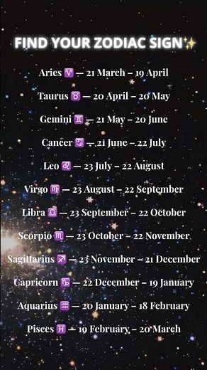 How to Know Your Zodiac Sign? Find Yours 🌙