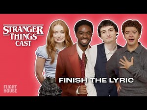 STRANGER THINGS CAST FINISH THE LYRIC